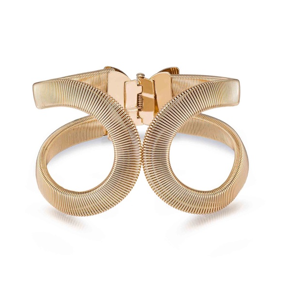 ettika | Jewelry | Nwot Ettika Abstract Flex 8k Gold Plated Cuff | Poshmark